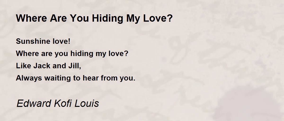 Hiding My Love For You Quotes
