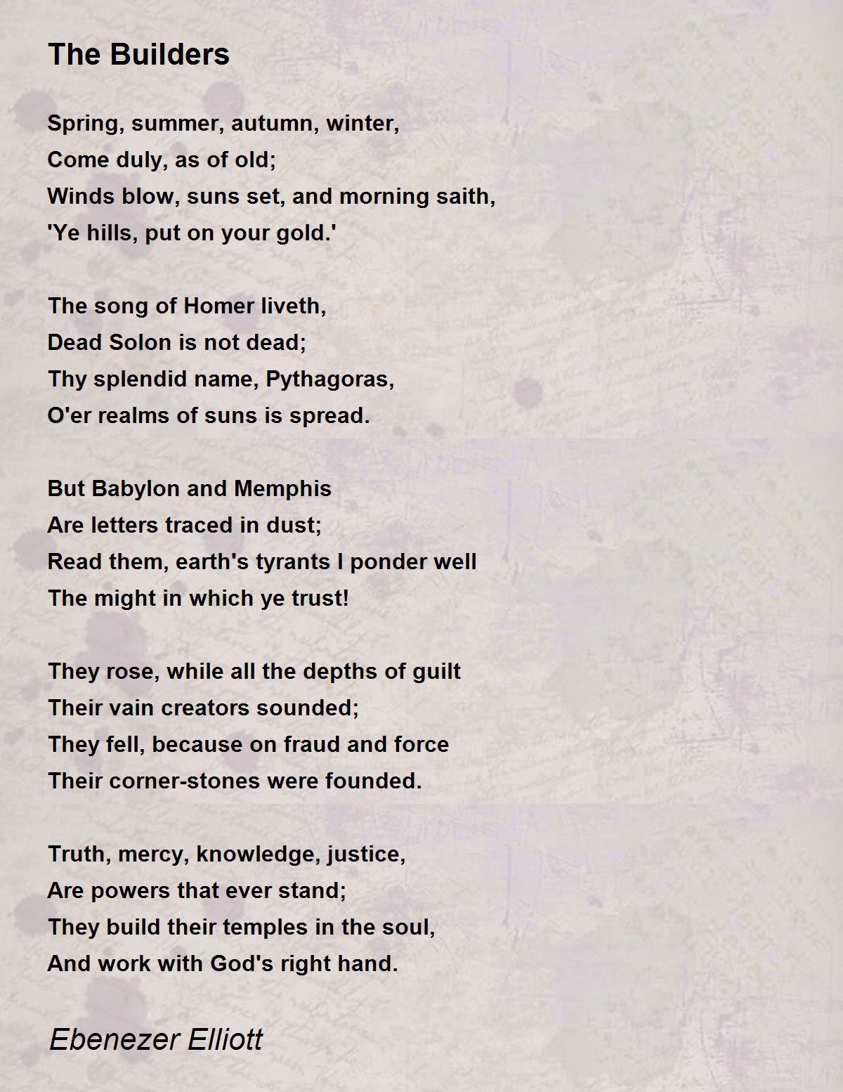 Ebenezer Elliott Quotes