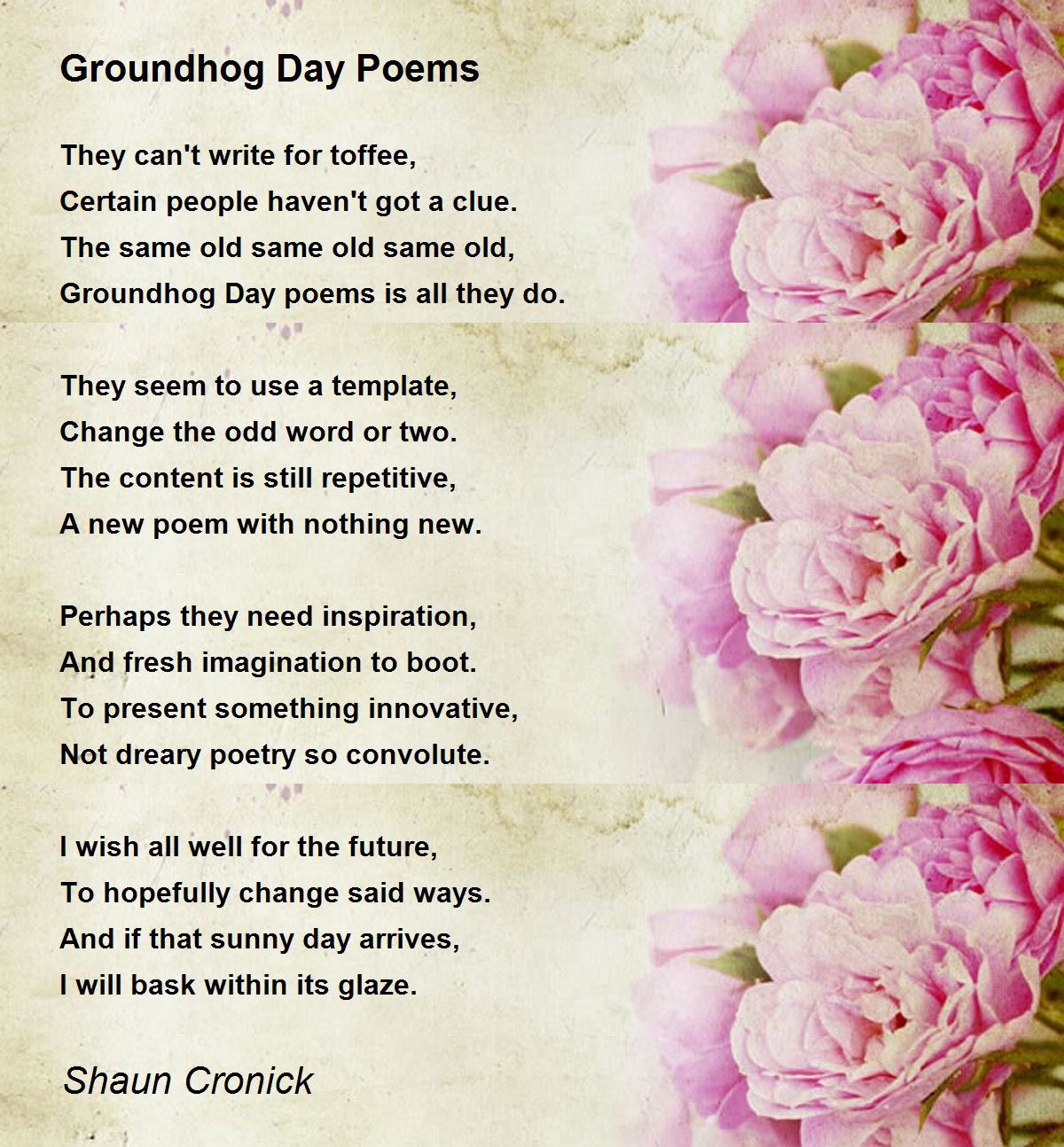 Groundhog Day Poetry