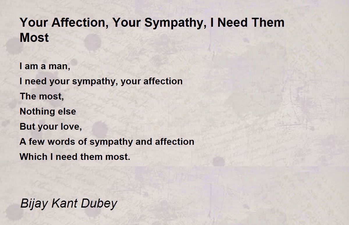 Need For Affection Quotes