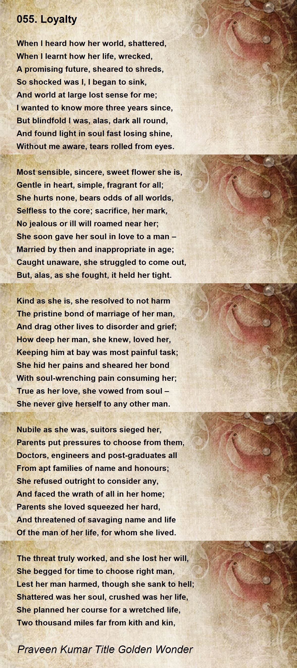 Poetry About Loyalty