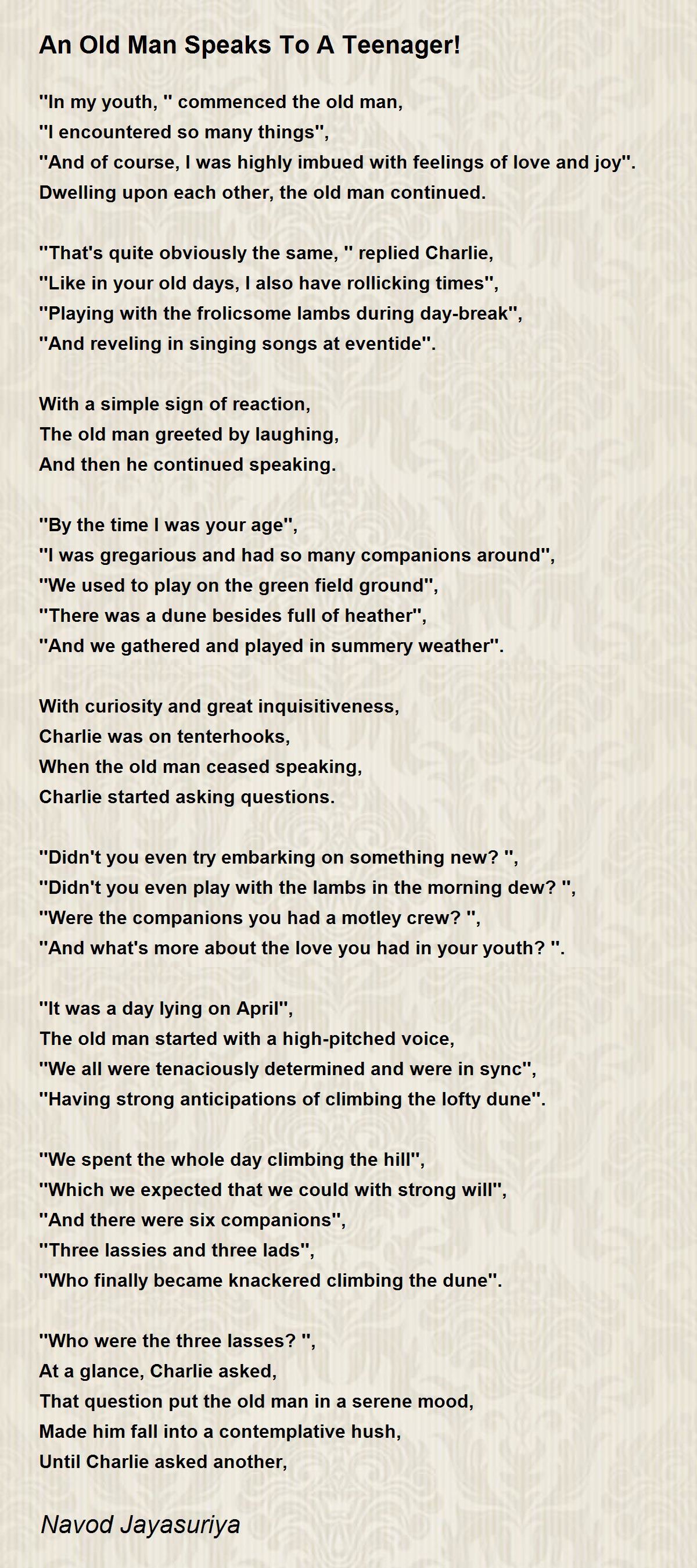 Teenager Poems - Poems For Teenager - Poem Hunter