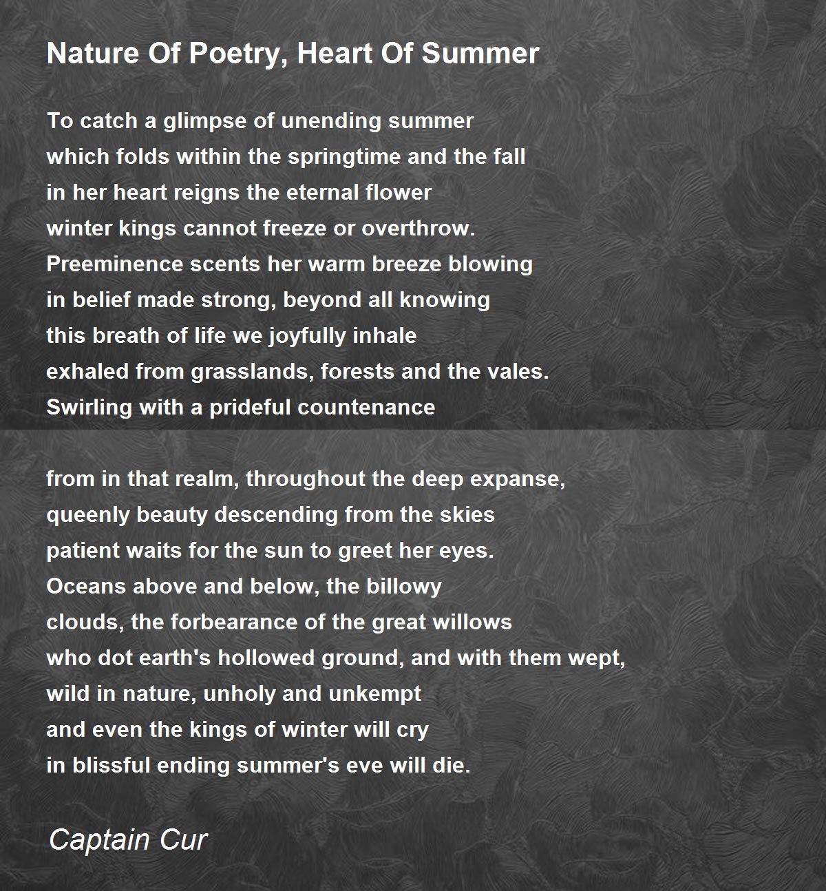 Poems That Capture The Essence Of Summer – WDXO