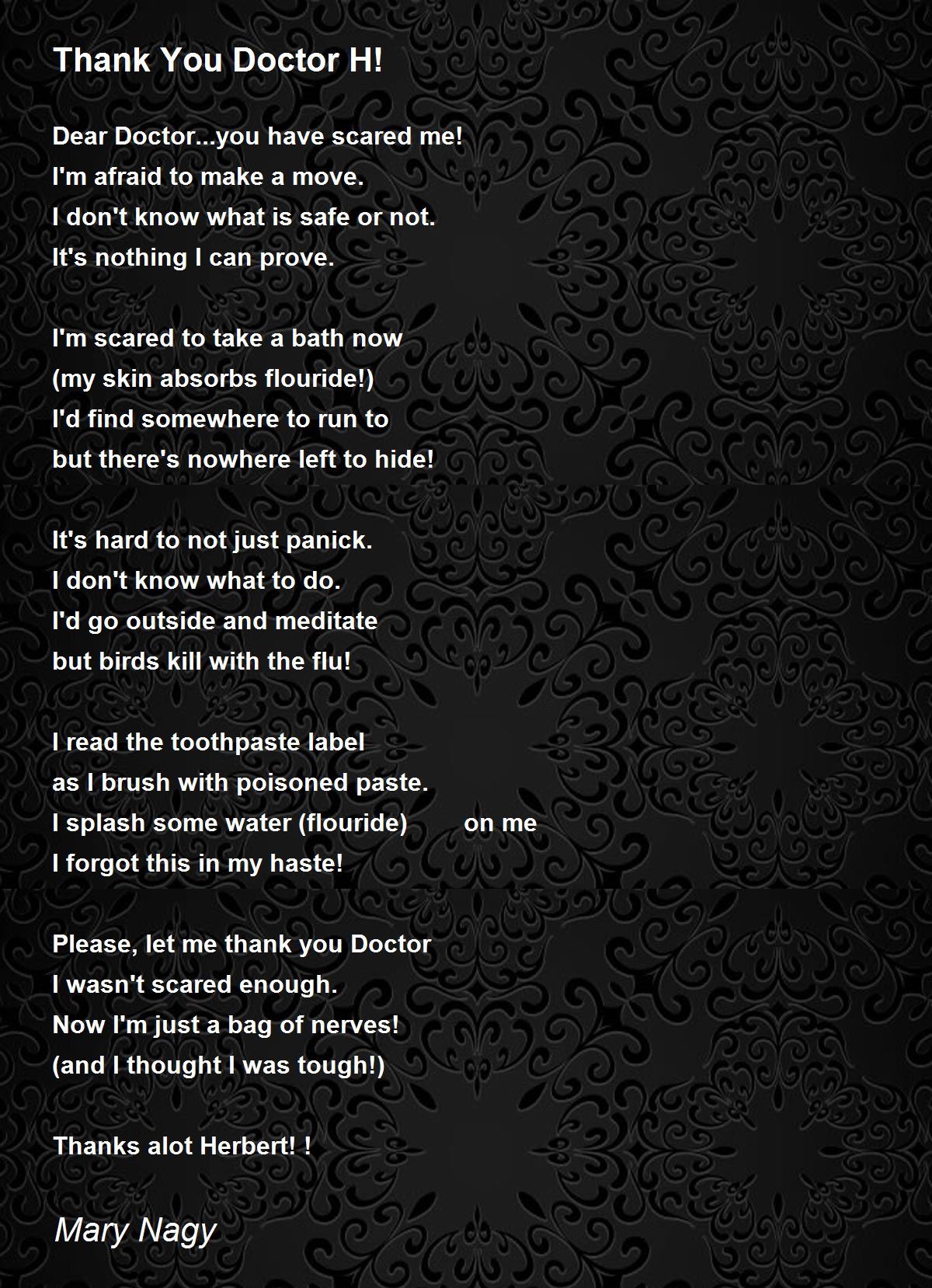 Thank You Doctor Poetry