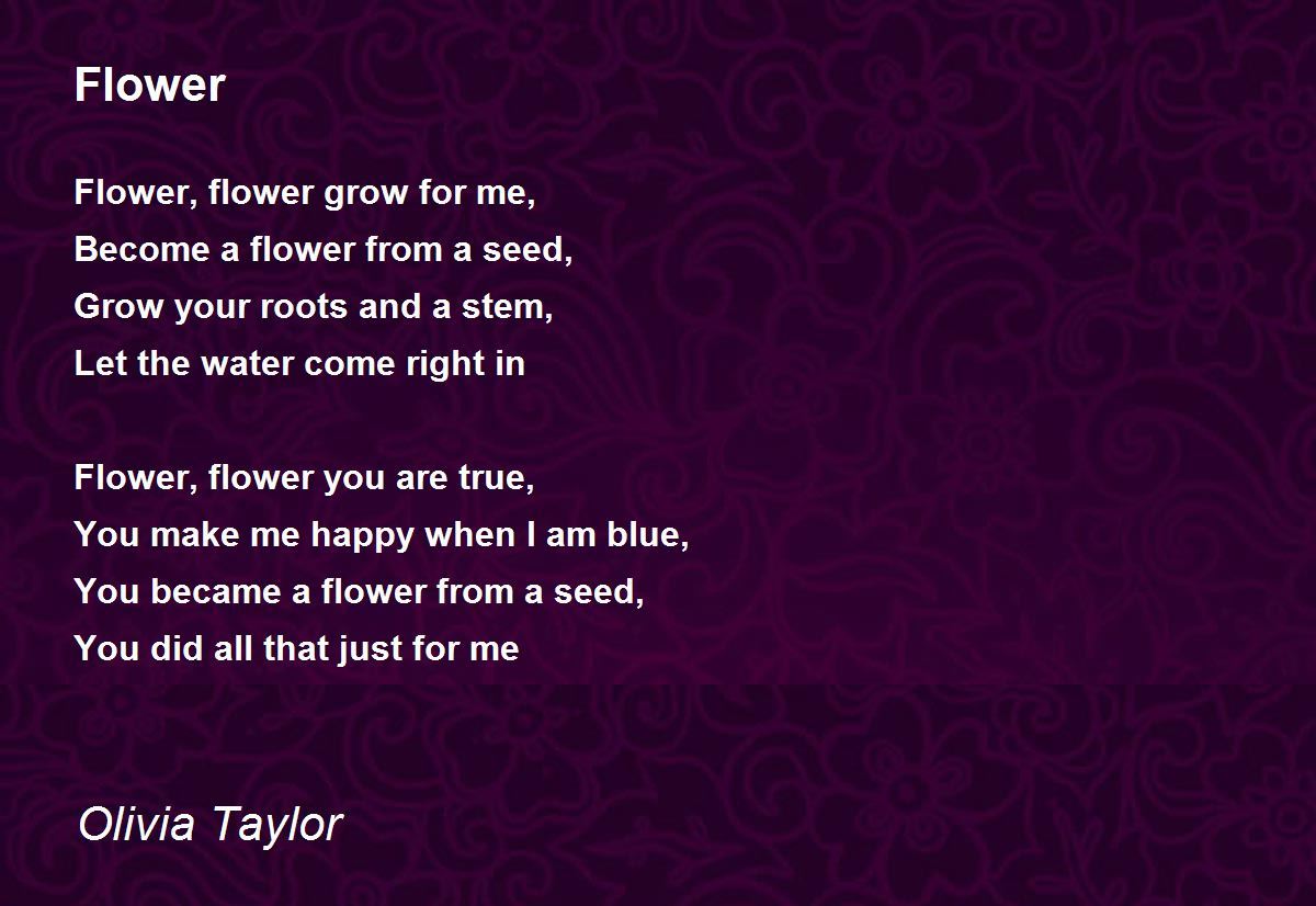 Most Famous Poems About Flowers at Wayne Enochs blog