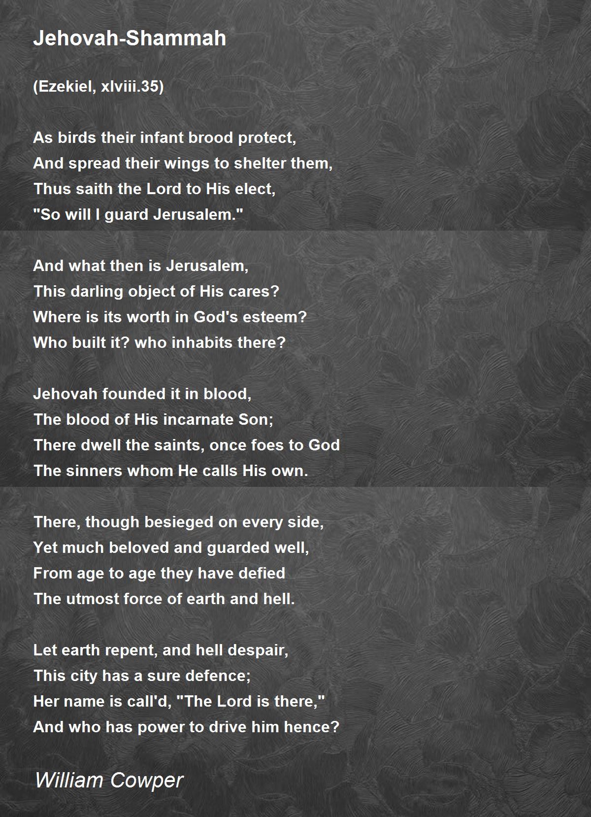 New Poems Tommy L Thomass Jehovah God Poems To Light Musicals – The