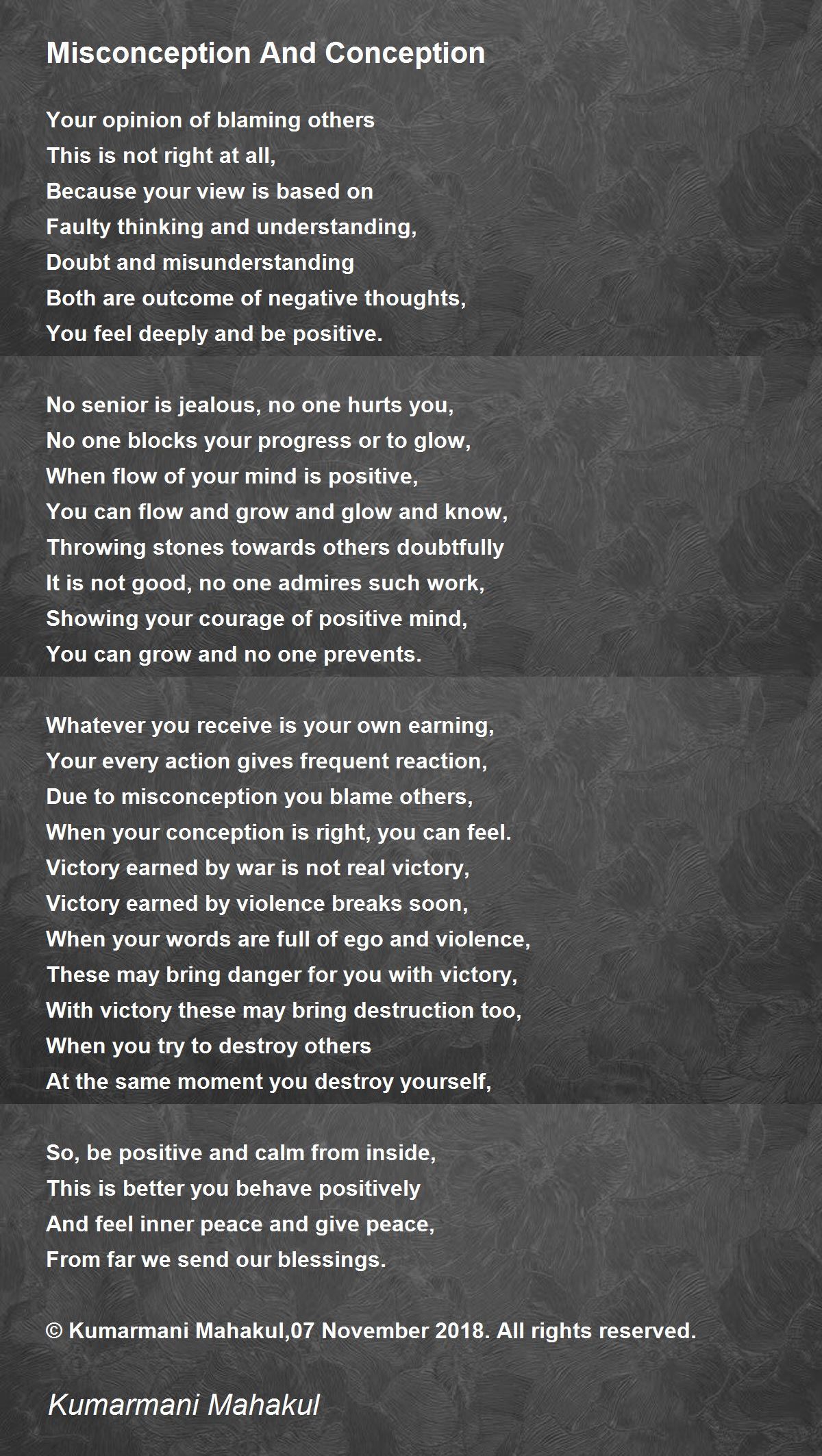 Misconceptions Meaning