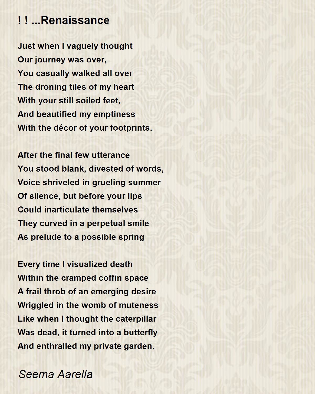 Renaissance Poetry Quotes