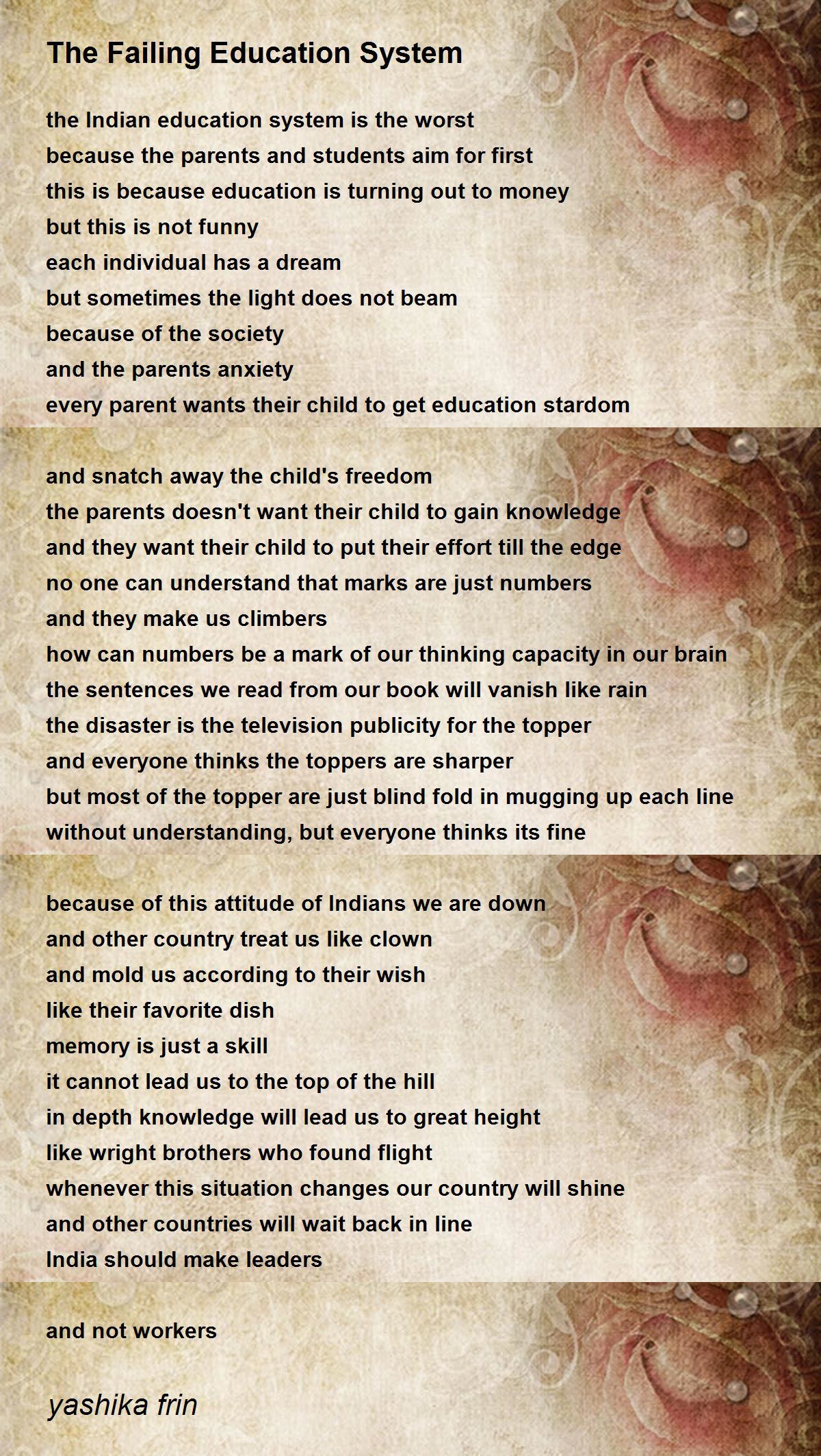 Bad Education System