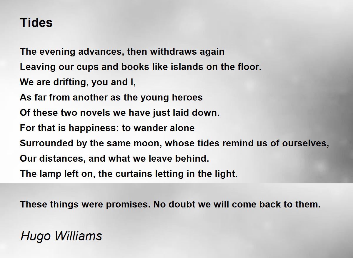 Hugo Williams Quotes