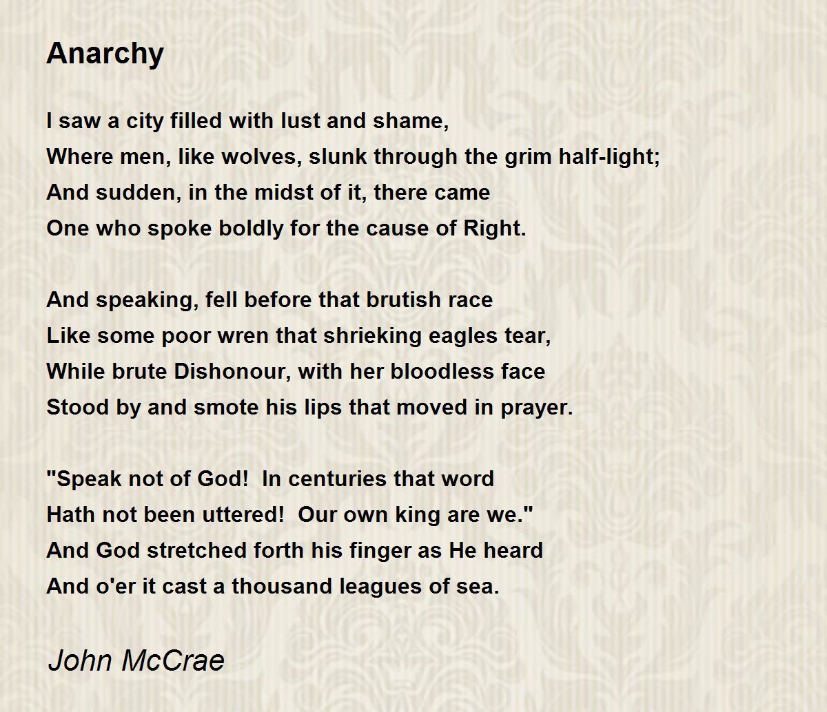 Mental Anarchy Quotes