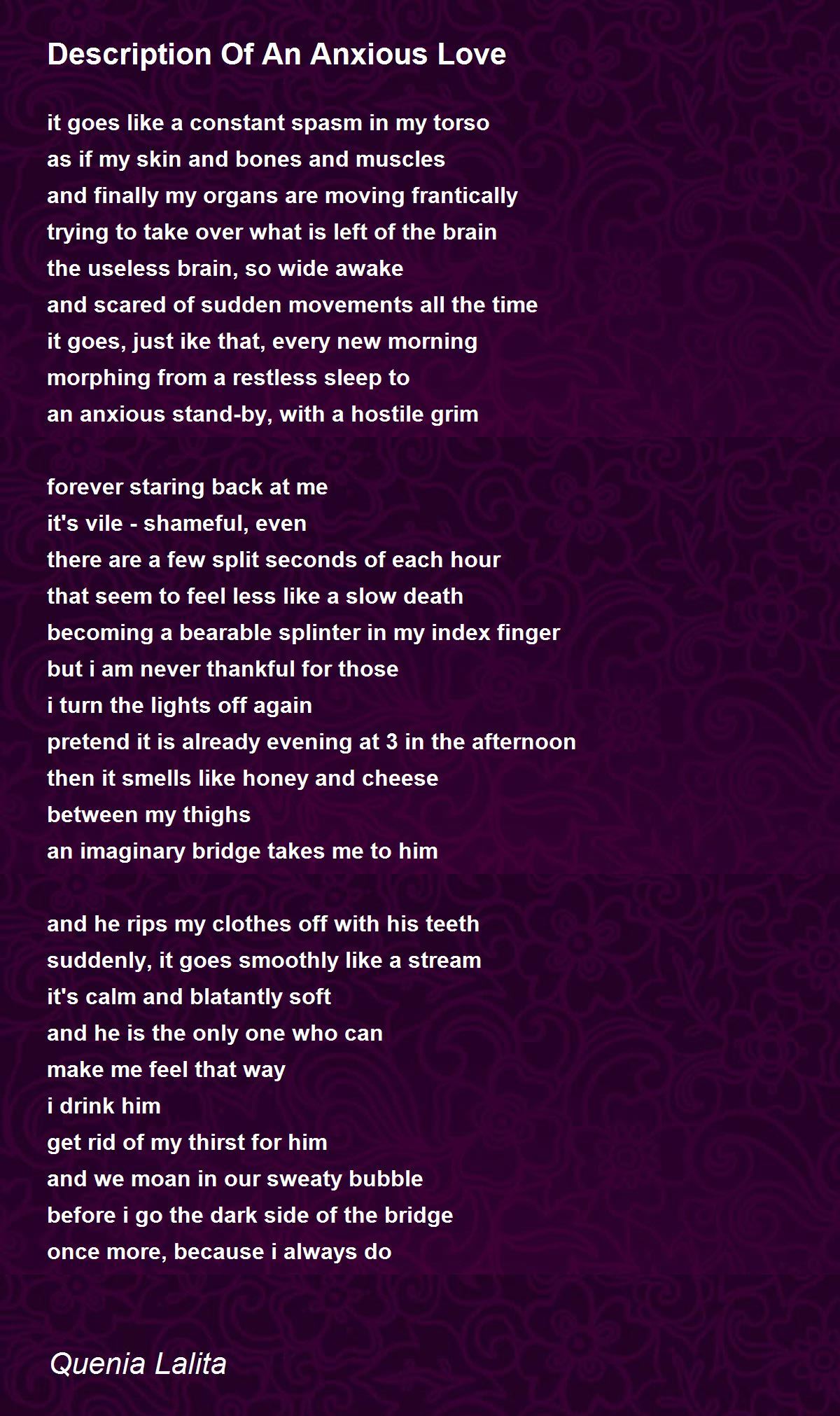 Anxious Love Quotes