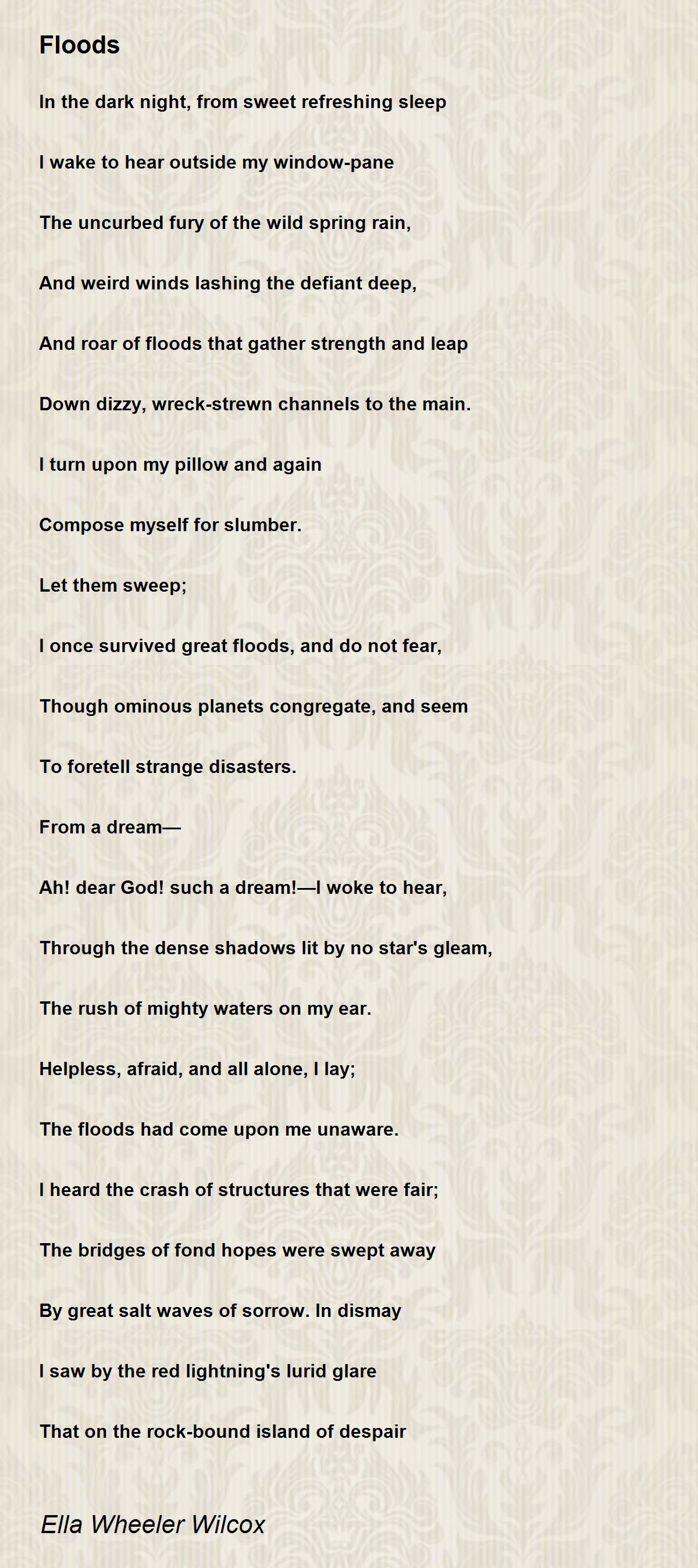 Is It Well Poem By Ella Wheeler Wilcox Poem Hunter