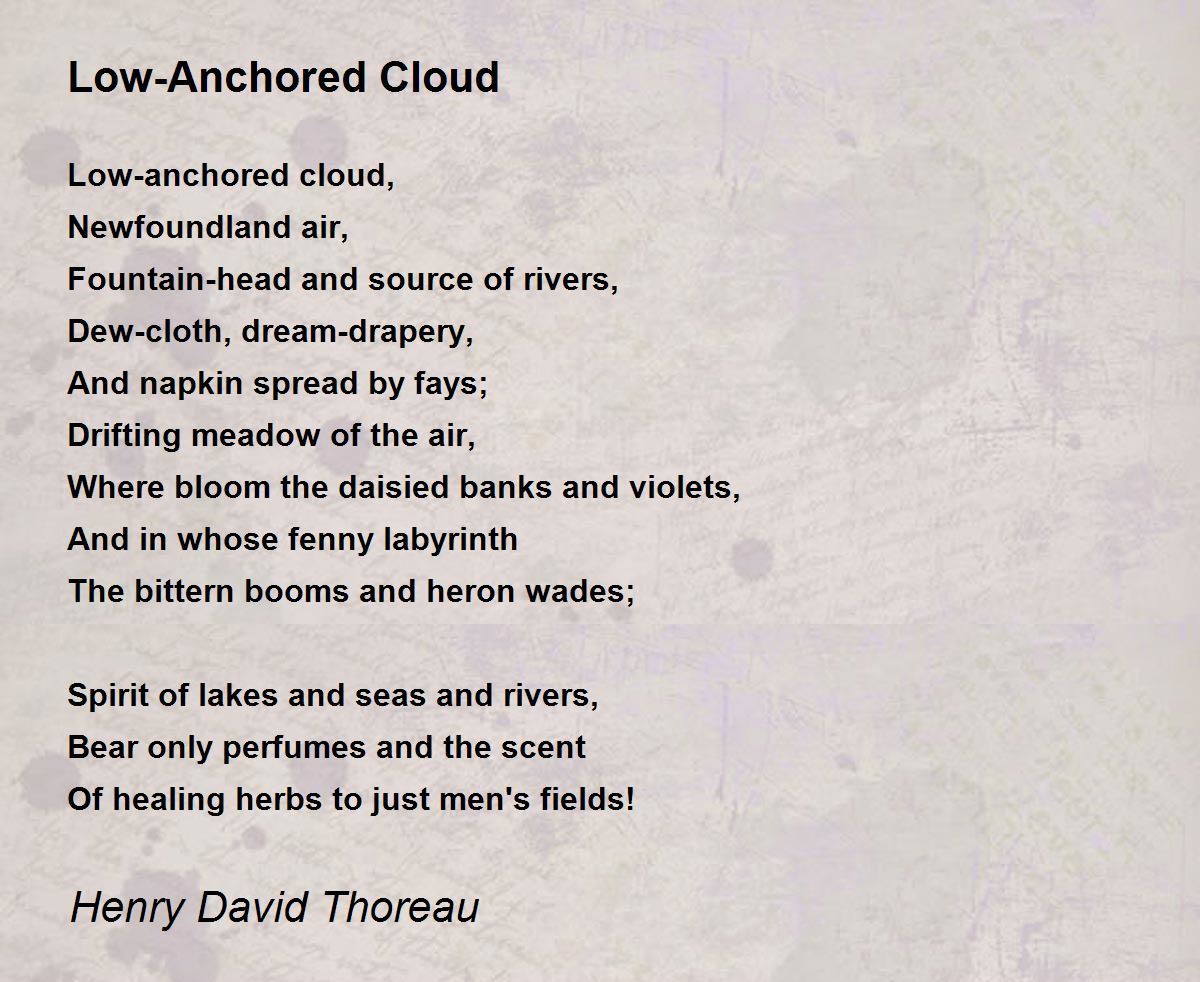 Henry Thoreau Poems