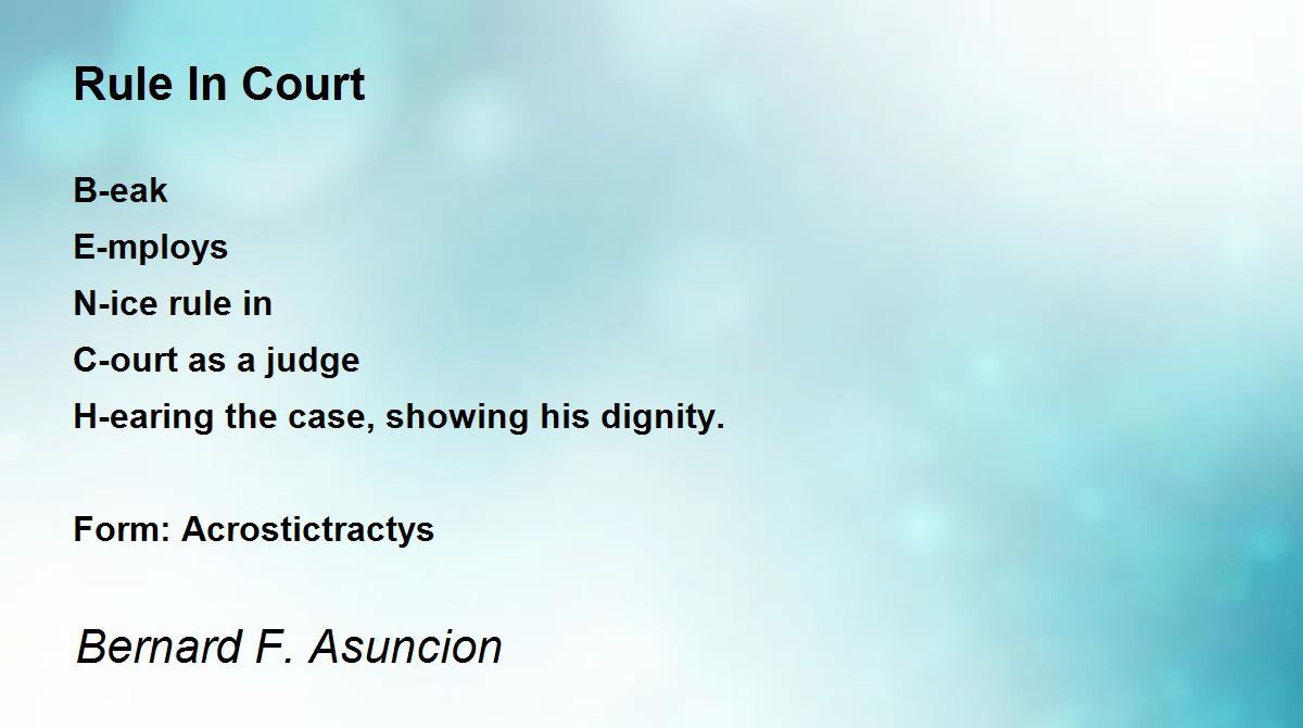 Poemes Court