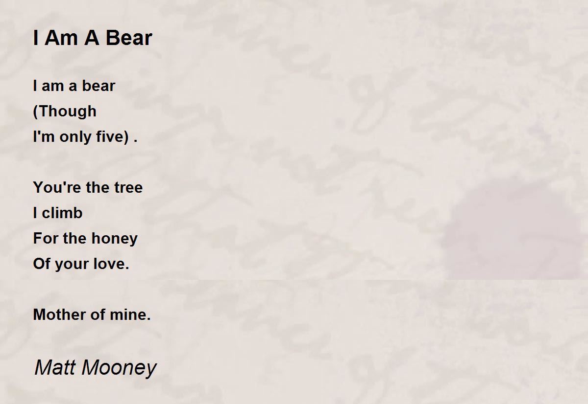 Bear Love Poem