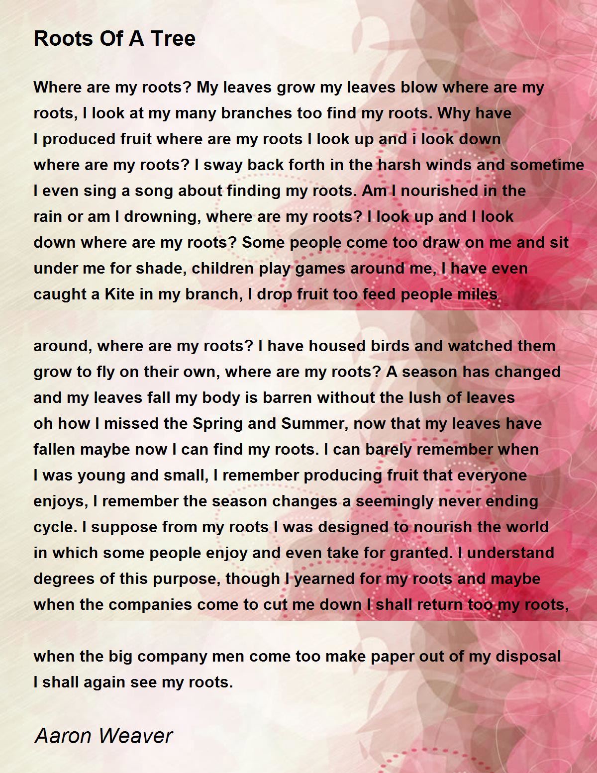 Poems About Trees And Growth at Jeanette Upshaw blog