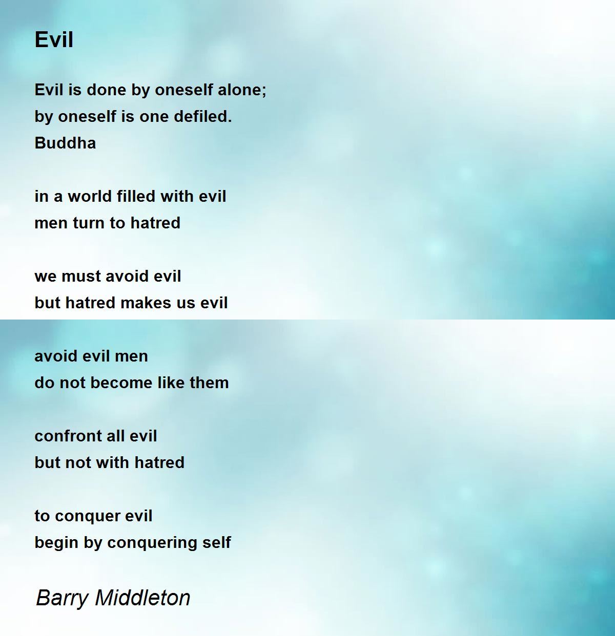 65 evil poetry