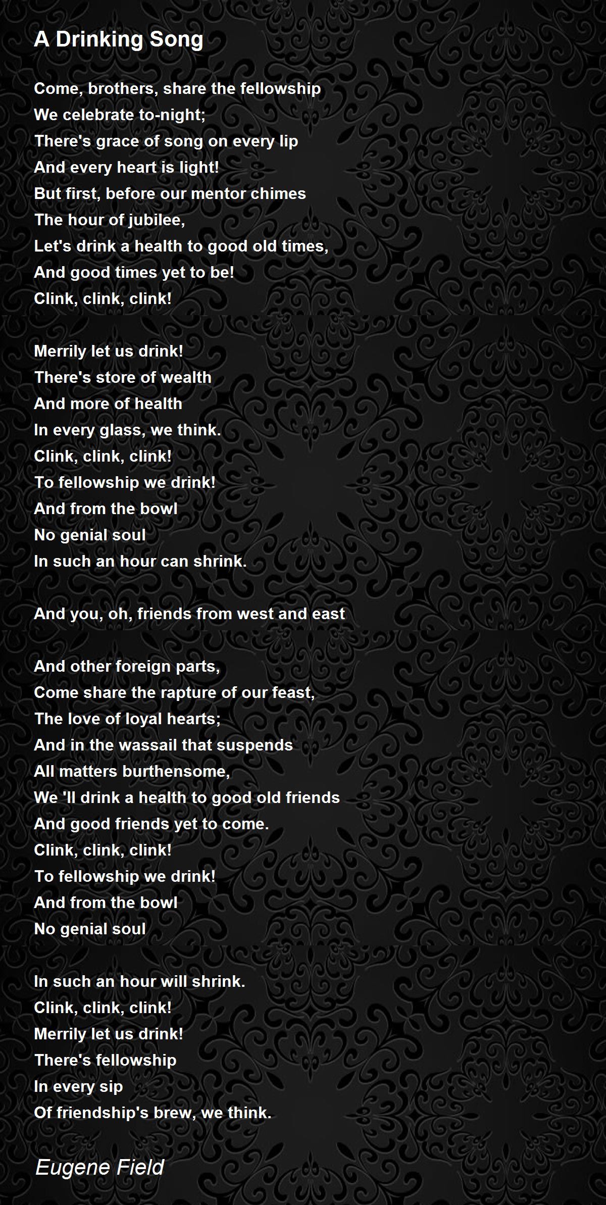 Drinking Poems Quotes