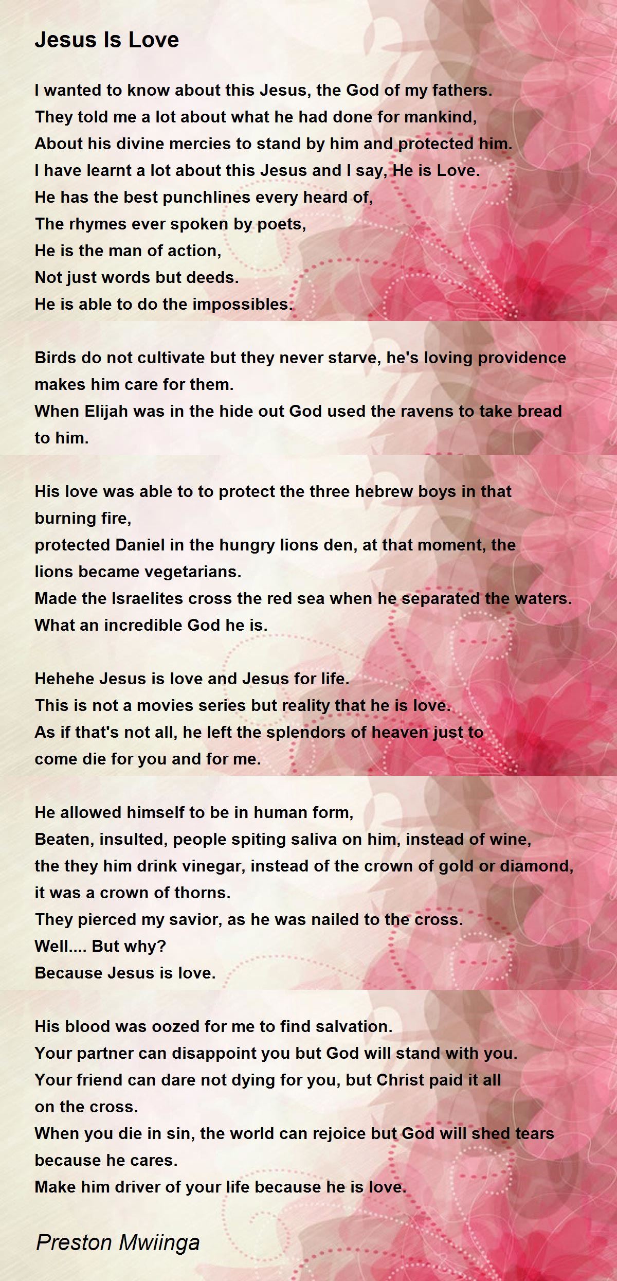 Love Poems For Jesus