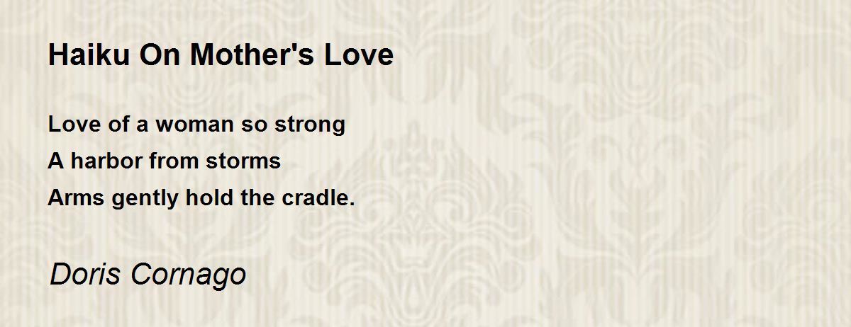 Mom Haiku Poems