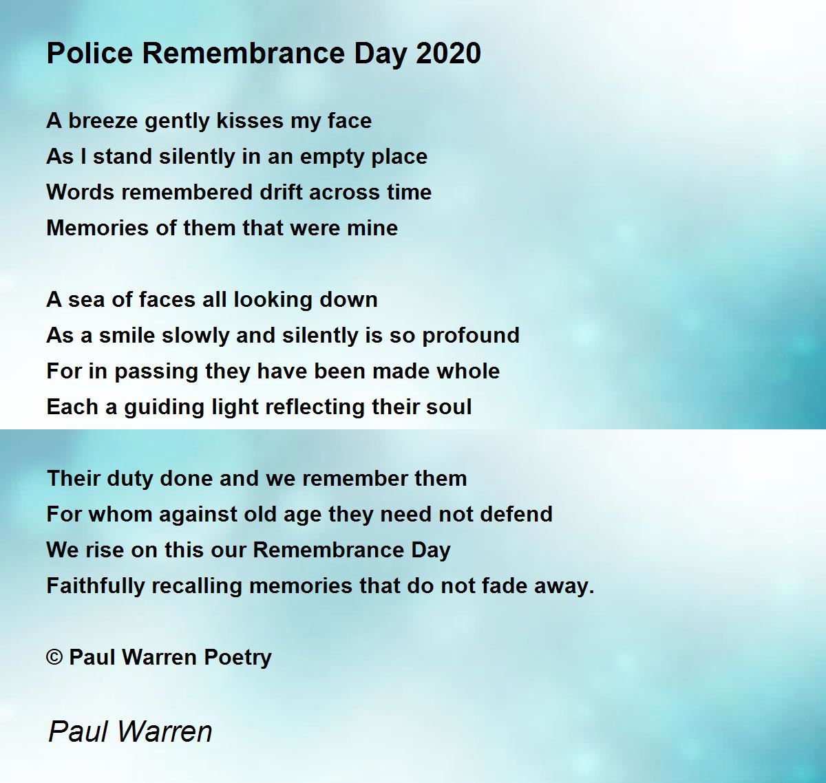 Police Remembrance Quotes