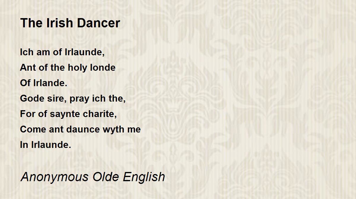 Dancer Poems