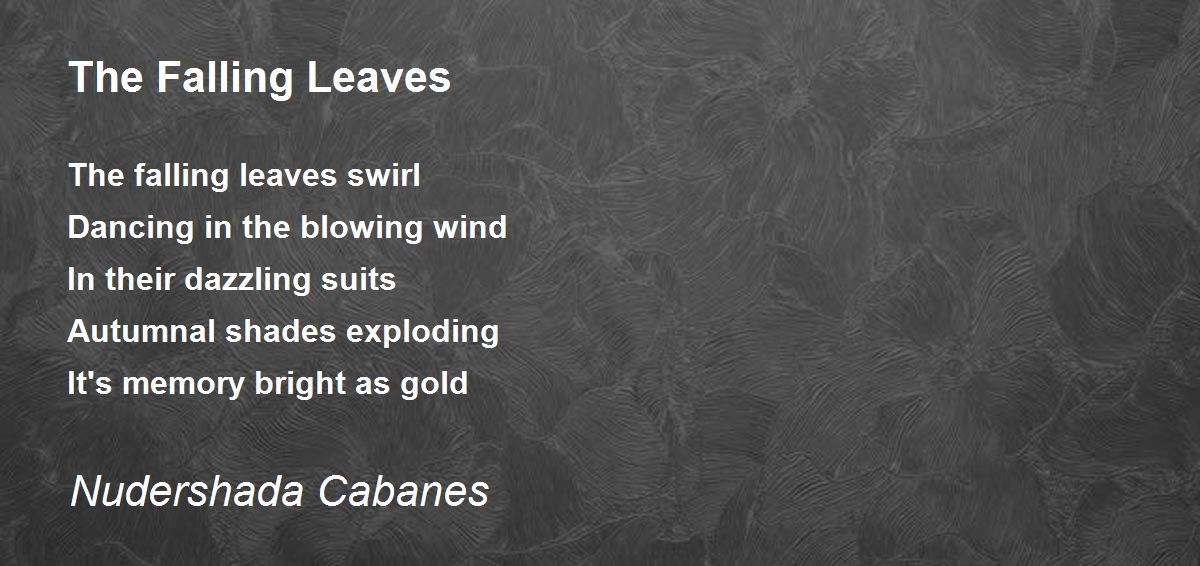 Fallen Leaf Poem
