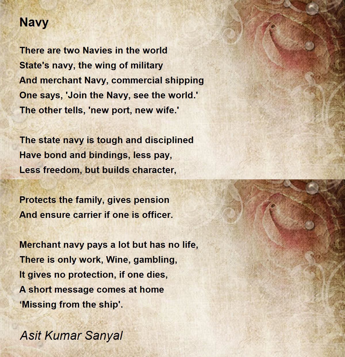 Navy - Navy Poem by Asit Kumar Sanyal