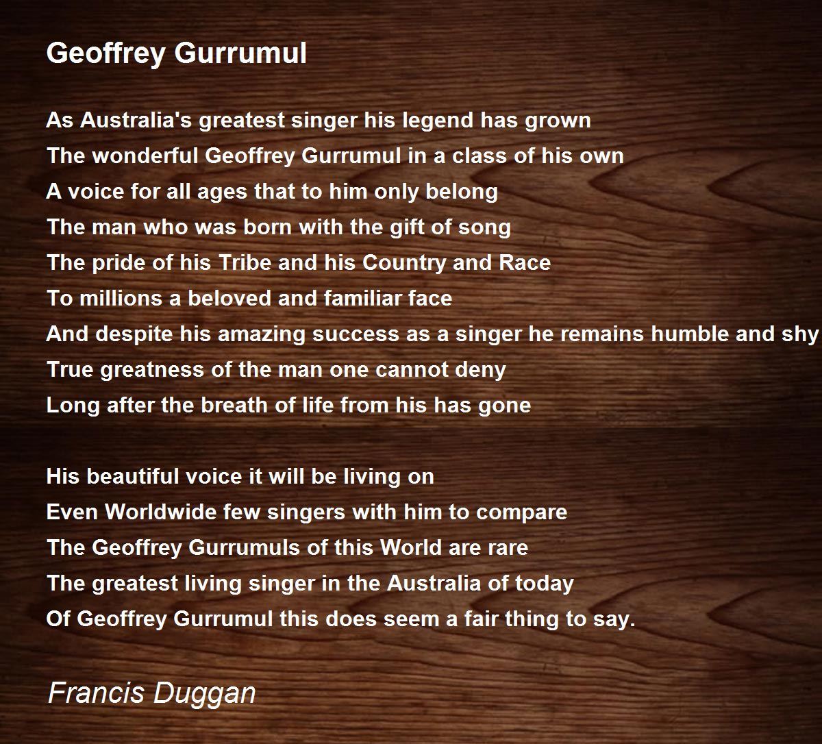 Geoffrey Gurrumul Yunupingu Quotes