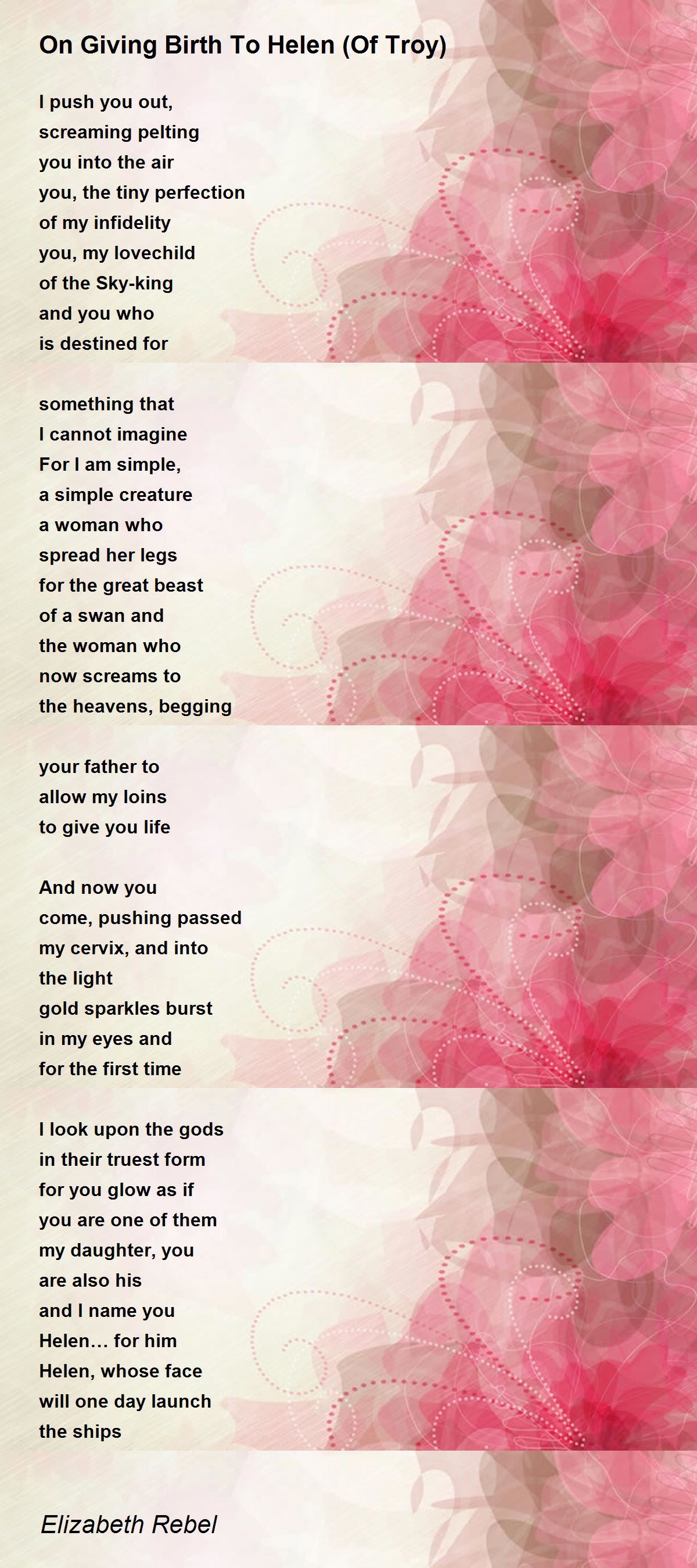 Helen Of Troy Poem _ Helen Of Troy Does Countertop Dancing – CLIDM