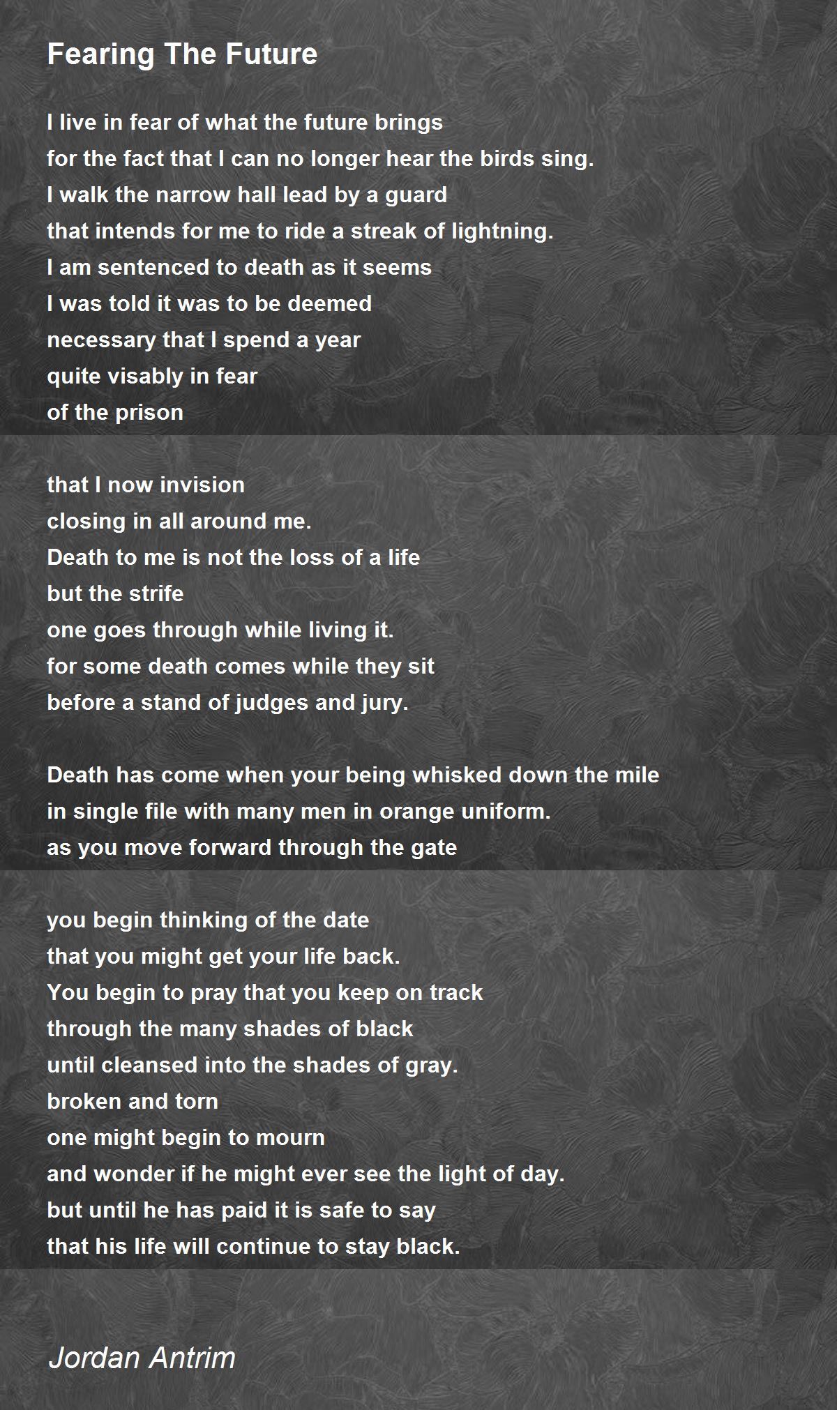 Poems About Being Afraid Of The Future | Sitedoct.org