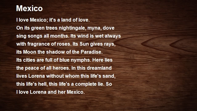 Mexico Poem by Sayeed Abubakar - Poem Hunter