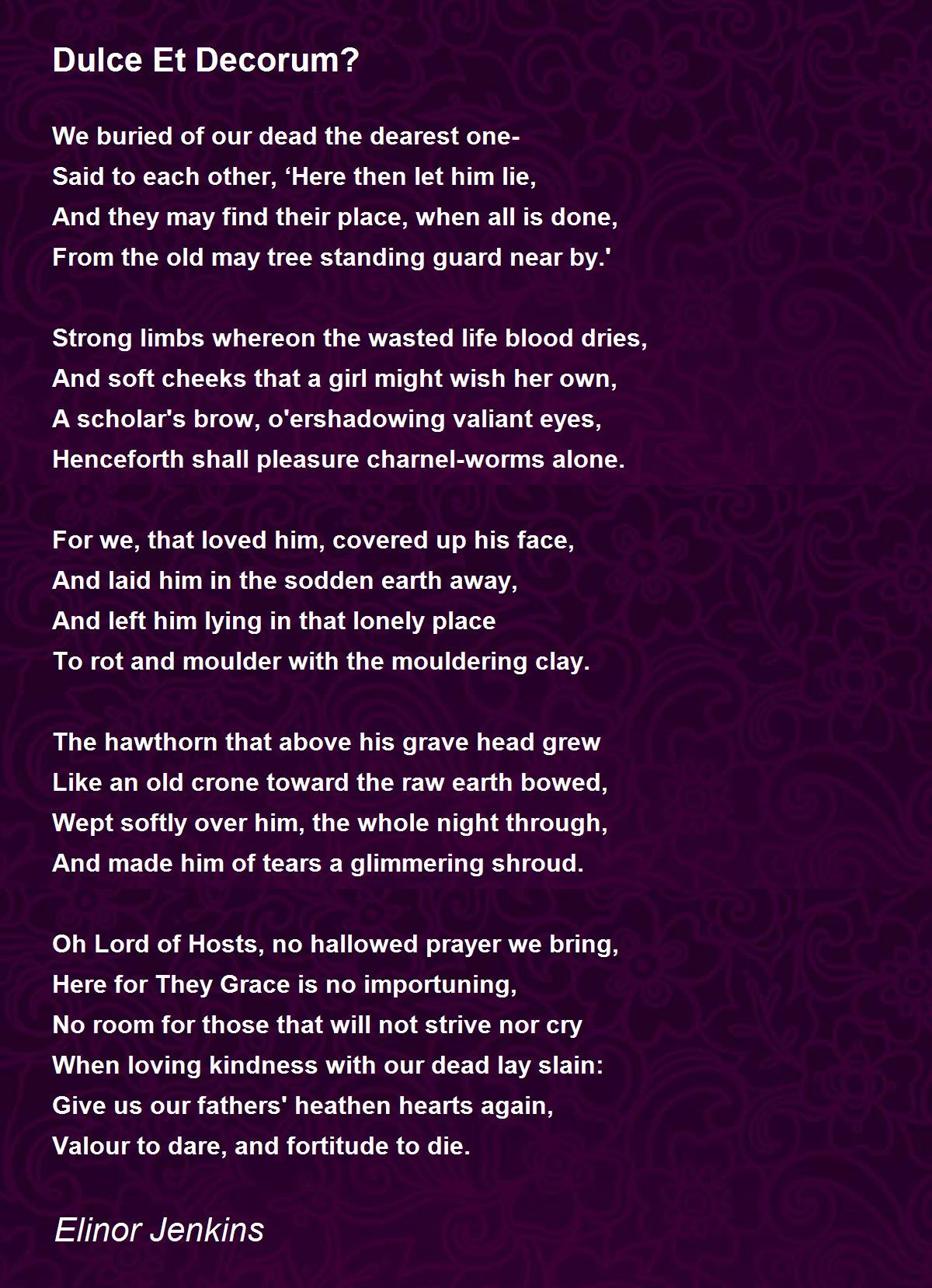 Dulce Et Decorum Quotes