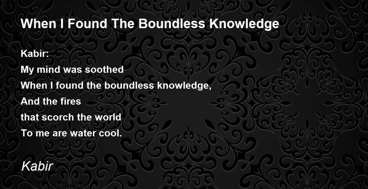 Knowledge Poems Quotes