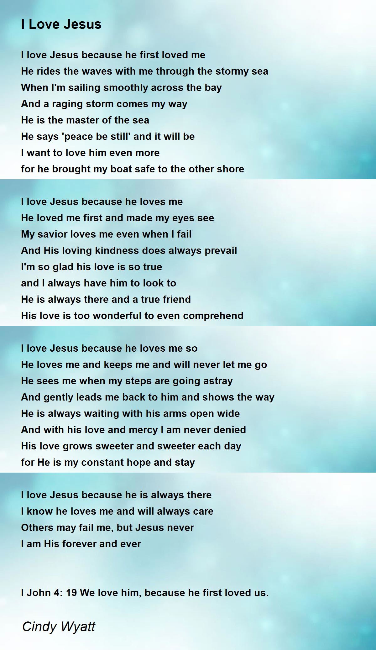 Love Poems For Jesus
