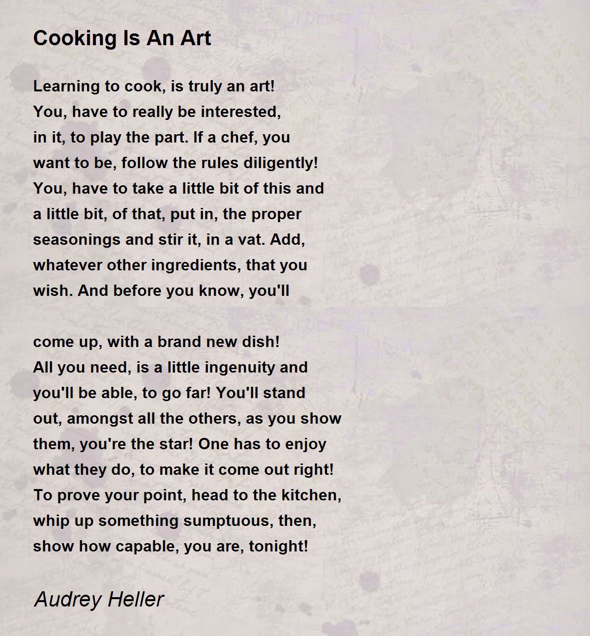 Funny Chef Poems | Sitedoct.org