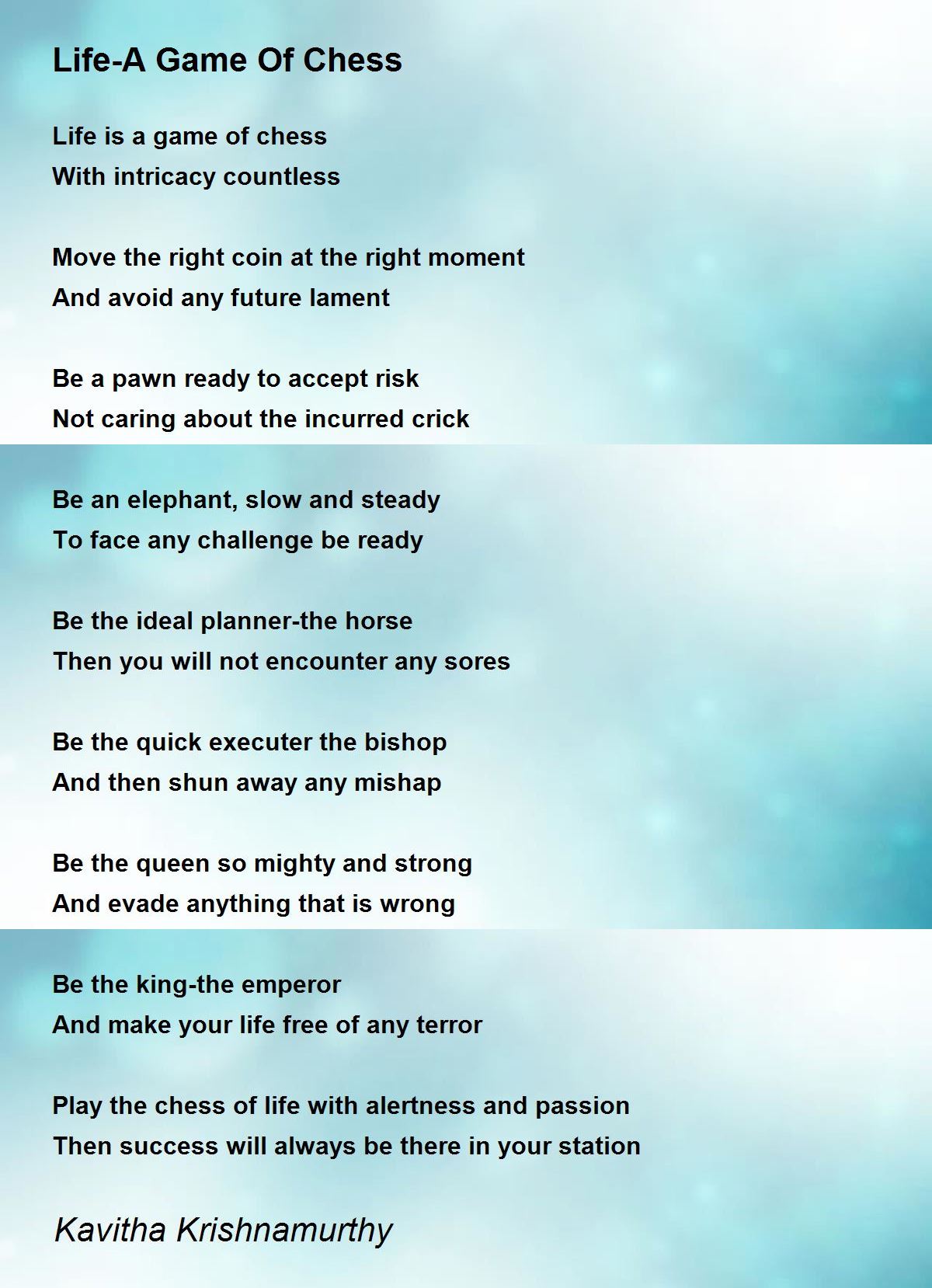 The game of life poem - silopeoffers