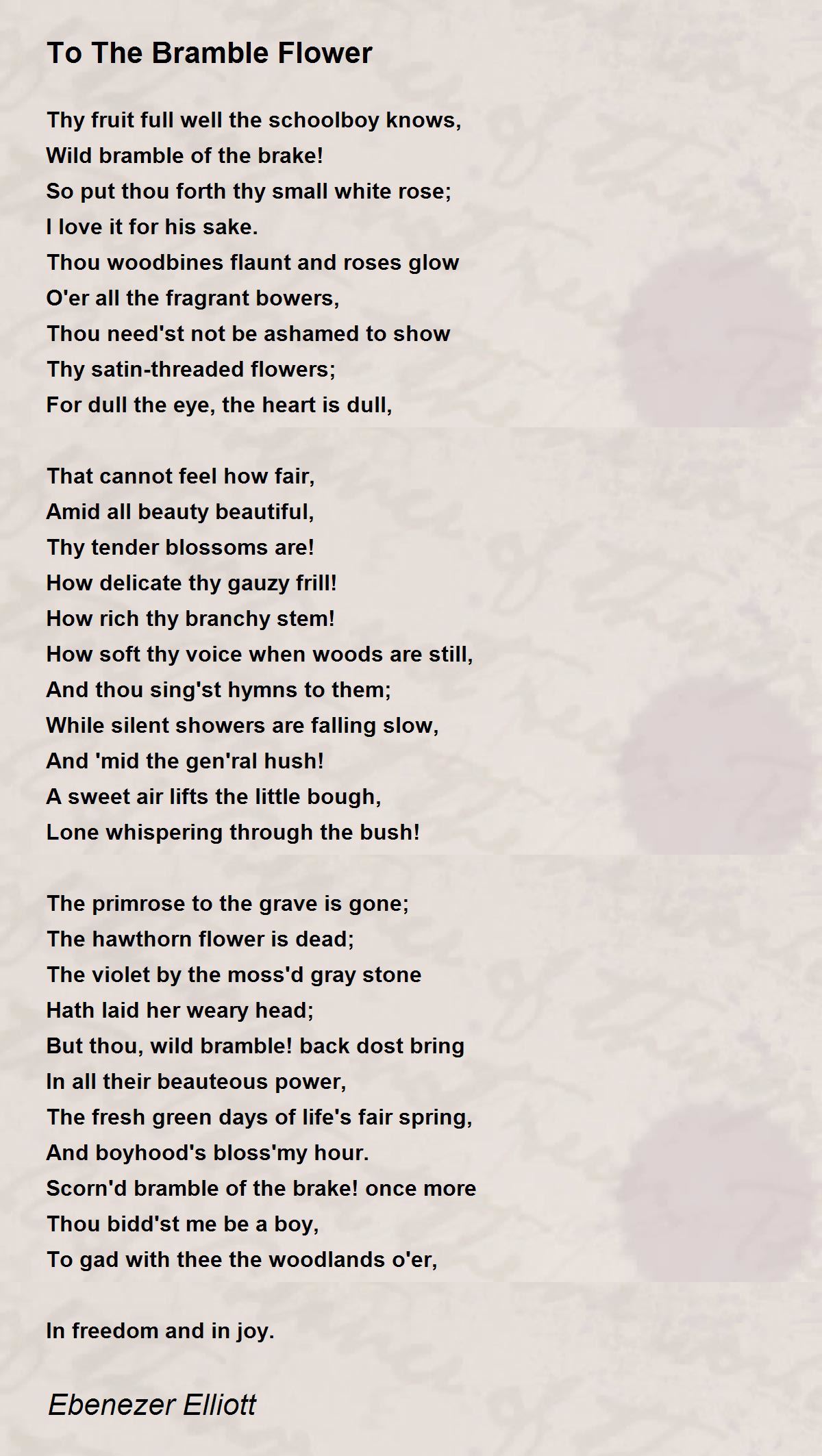 Ebenezer Elliott Quotes