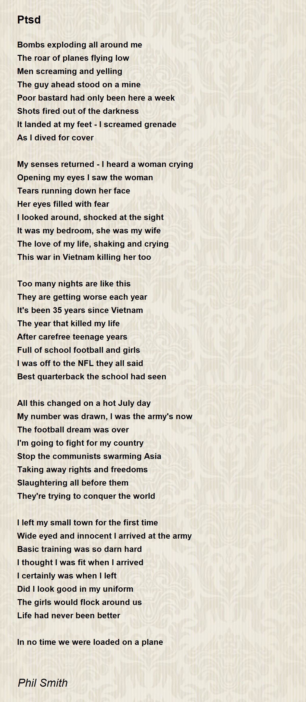 Ptsd - Ptsd Poem by Phil Smith