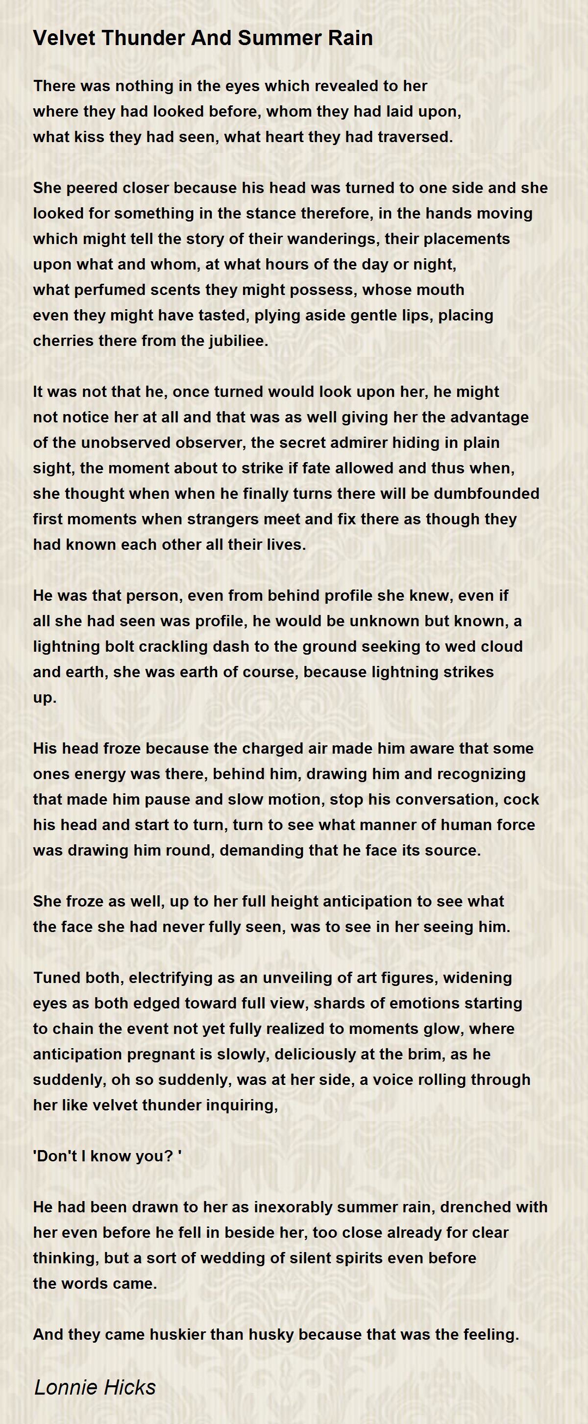 Continuous Rain Quotes