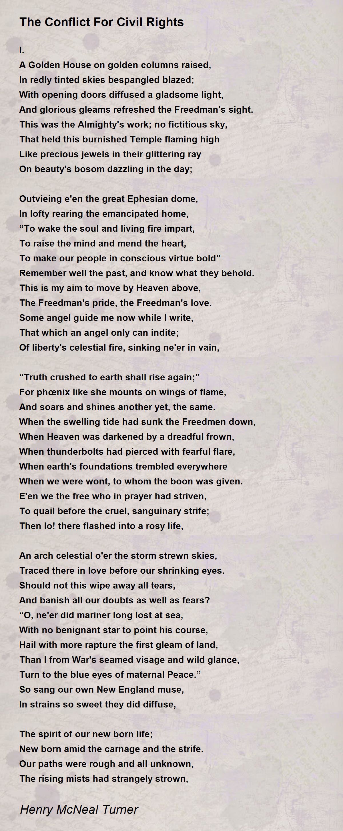 Civil Rights Poems That Rhyme