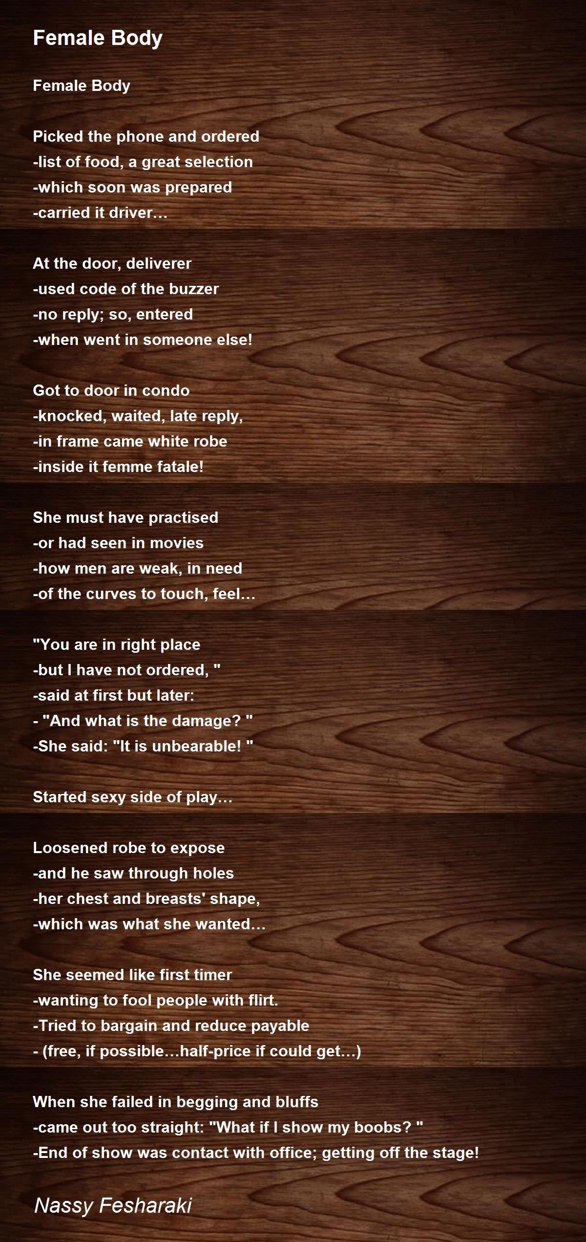 Poems About Womens Body