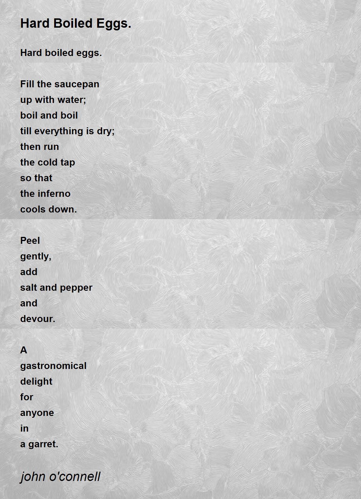 Empty Egg Poem