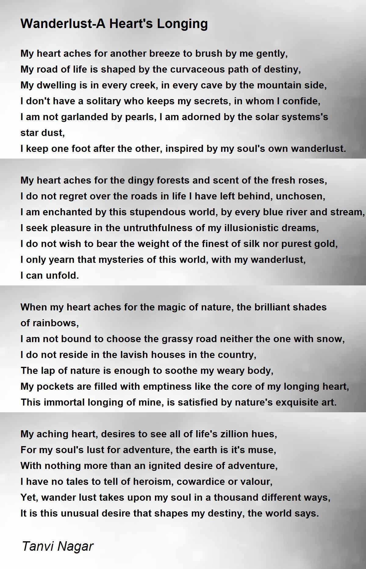 Wanderlust Poem