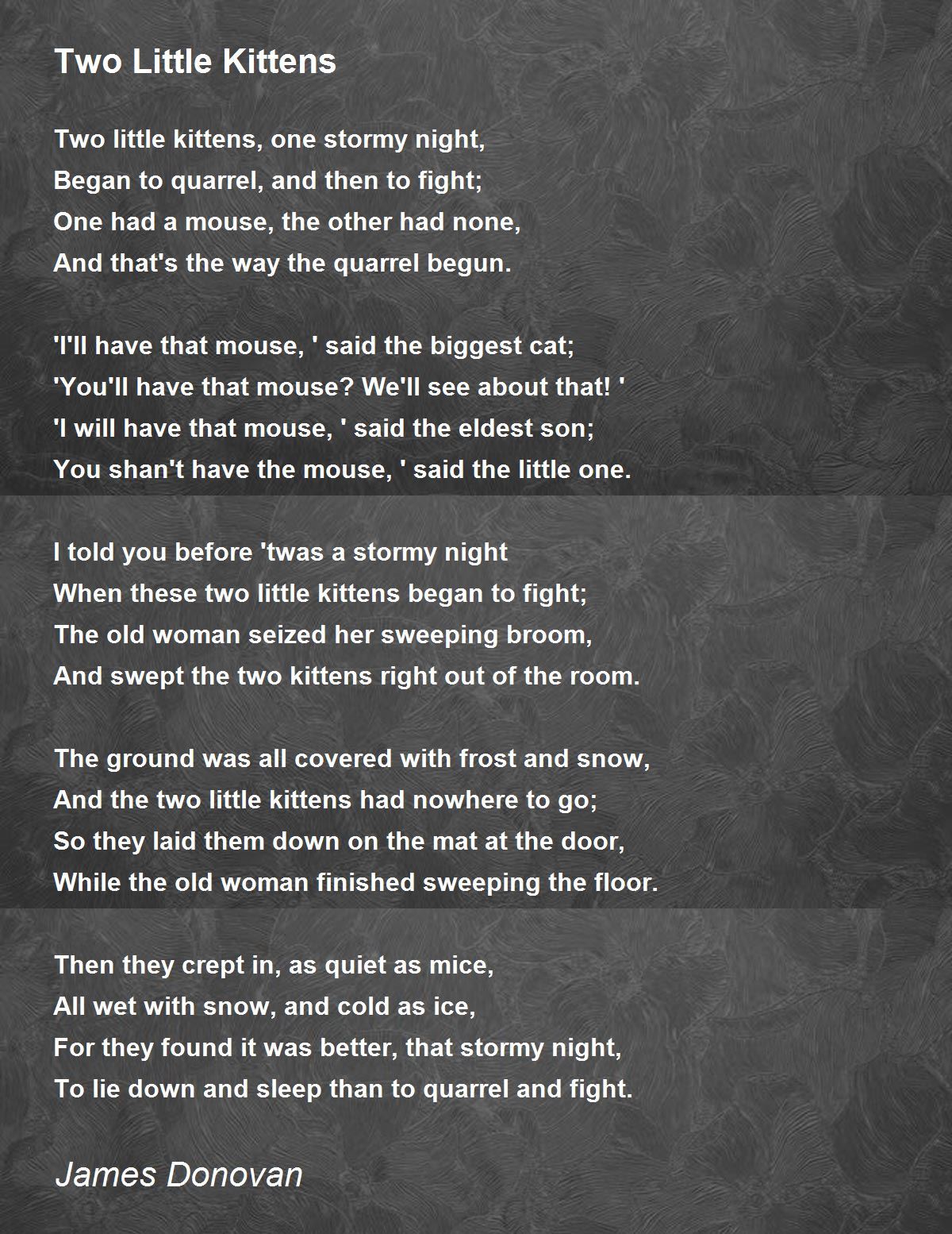 Two Little Kittens Poem Two Little Kittens || English Poem || Grade 2