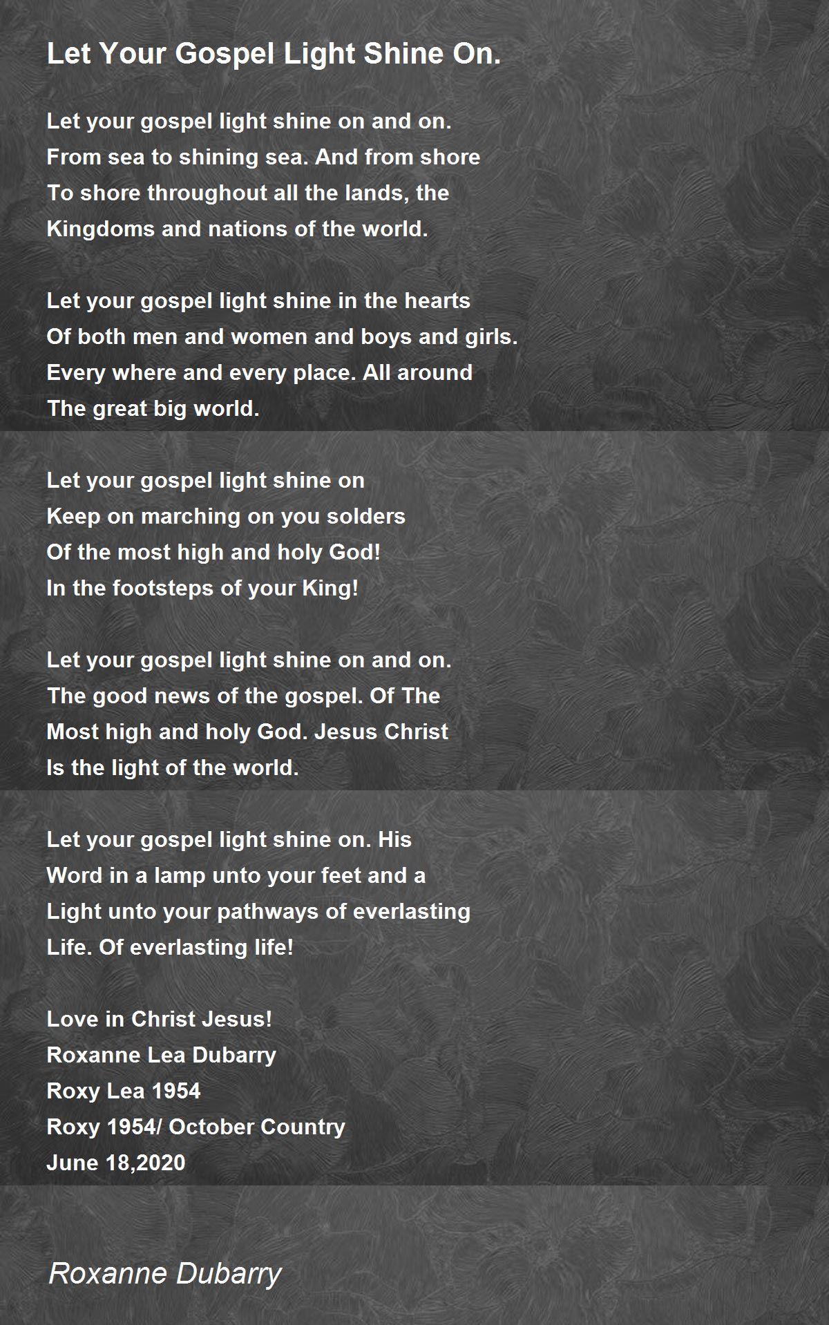 Let Your Light Shine Poem _ Let Your Light Shine Poem Meaning – LQNUN