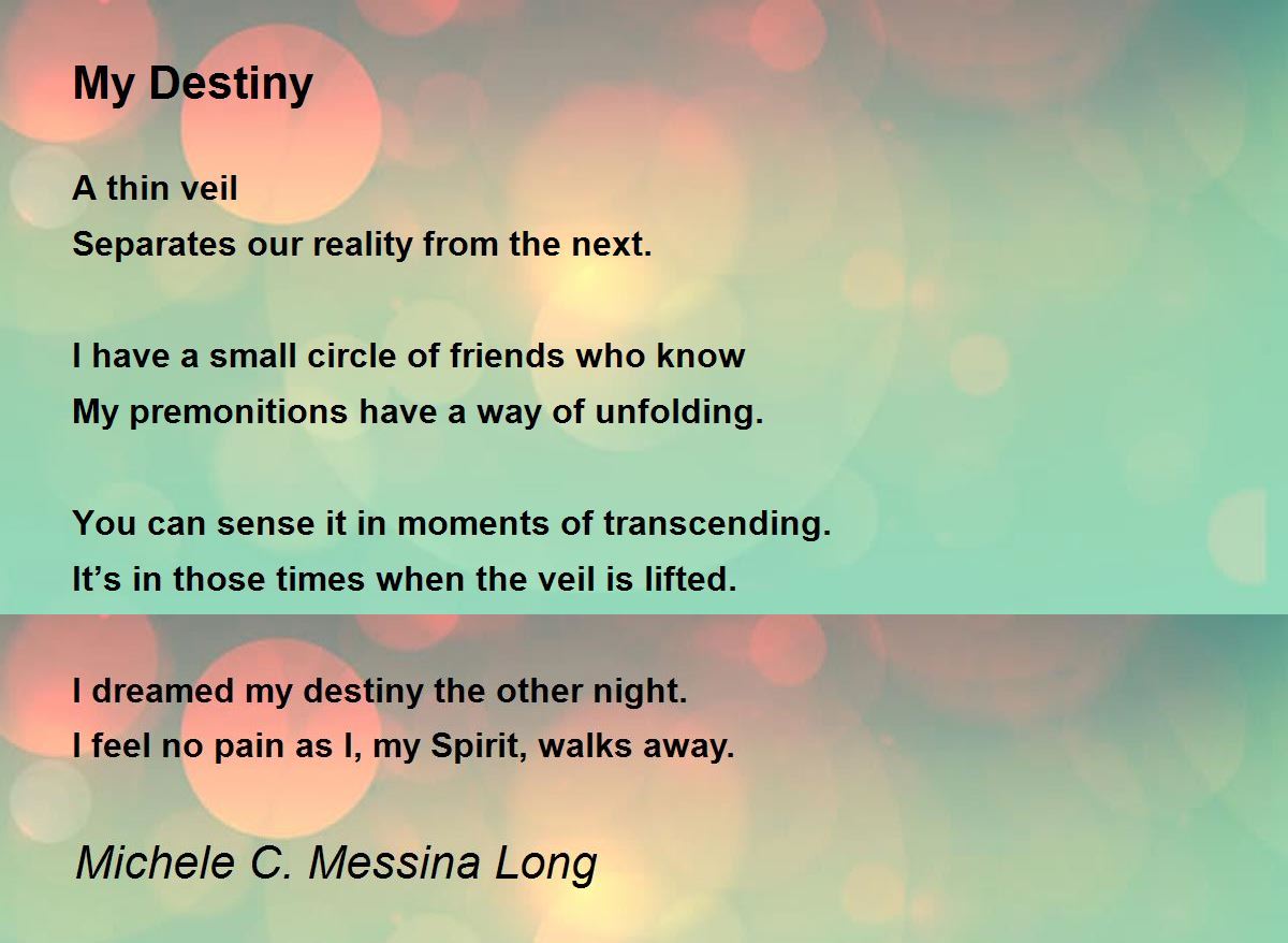 Embrace Your Destiny Poem