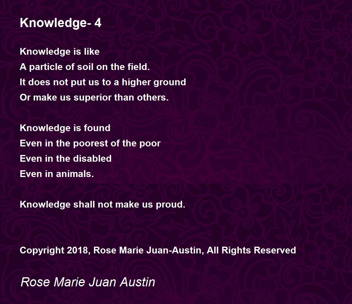 Knowledge Poems Quotes