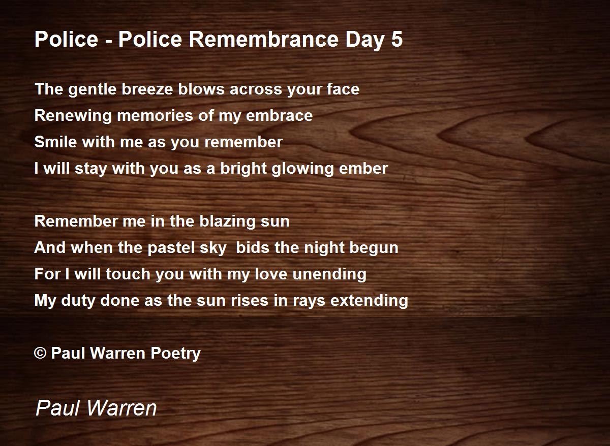 Police Remembrance Quotes